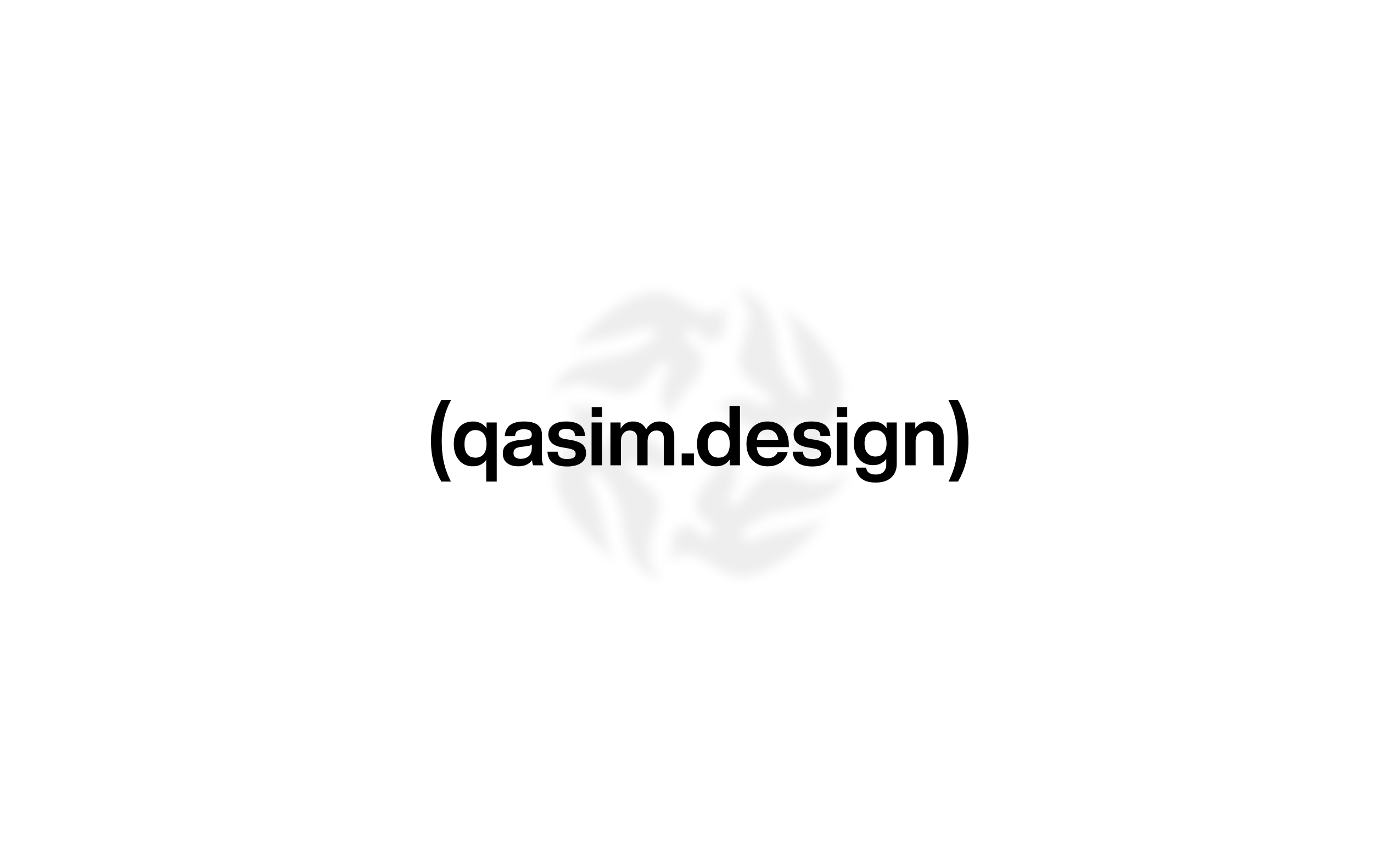 (qasim.design) — Designer • Author • Founder
